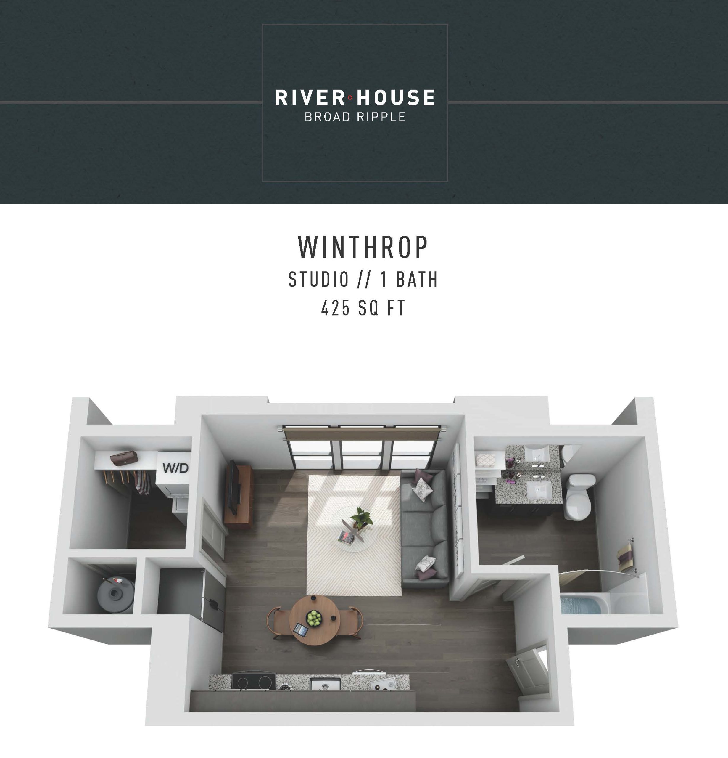 Apartment Floorplans in Indianapolis, IN | River House