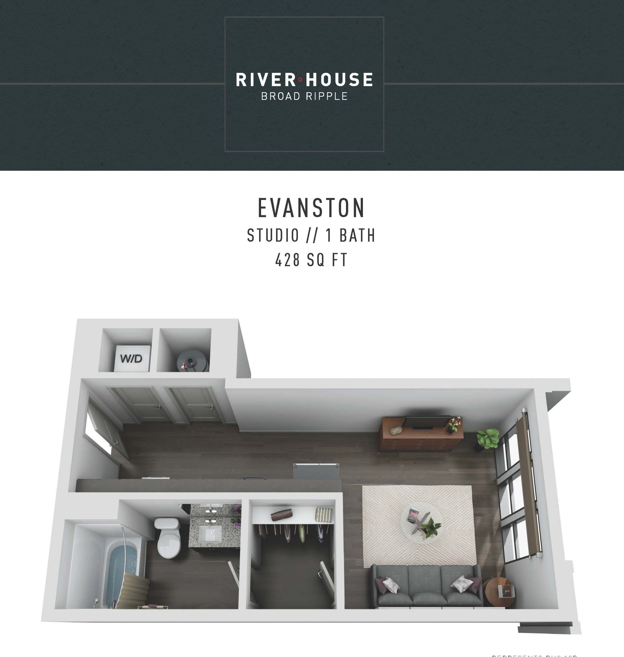 Apartment Floorplans in Indianapolis, IN | River House