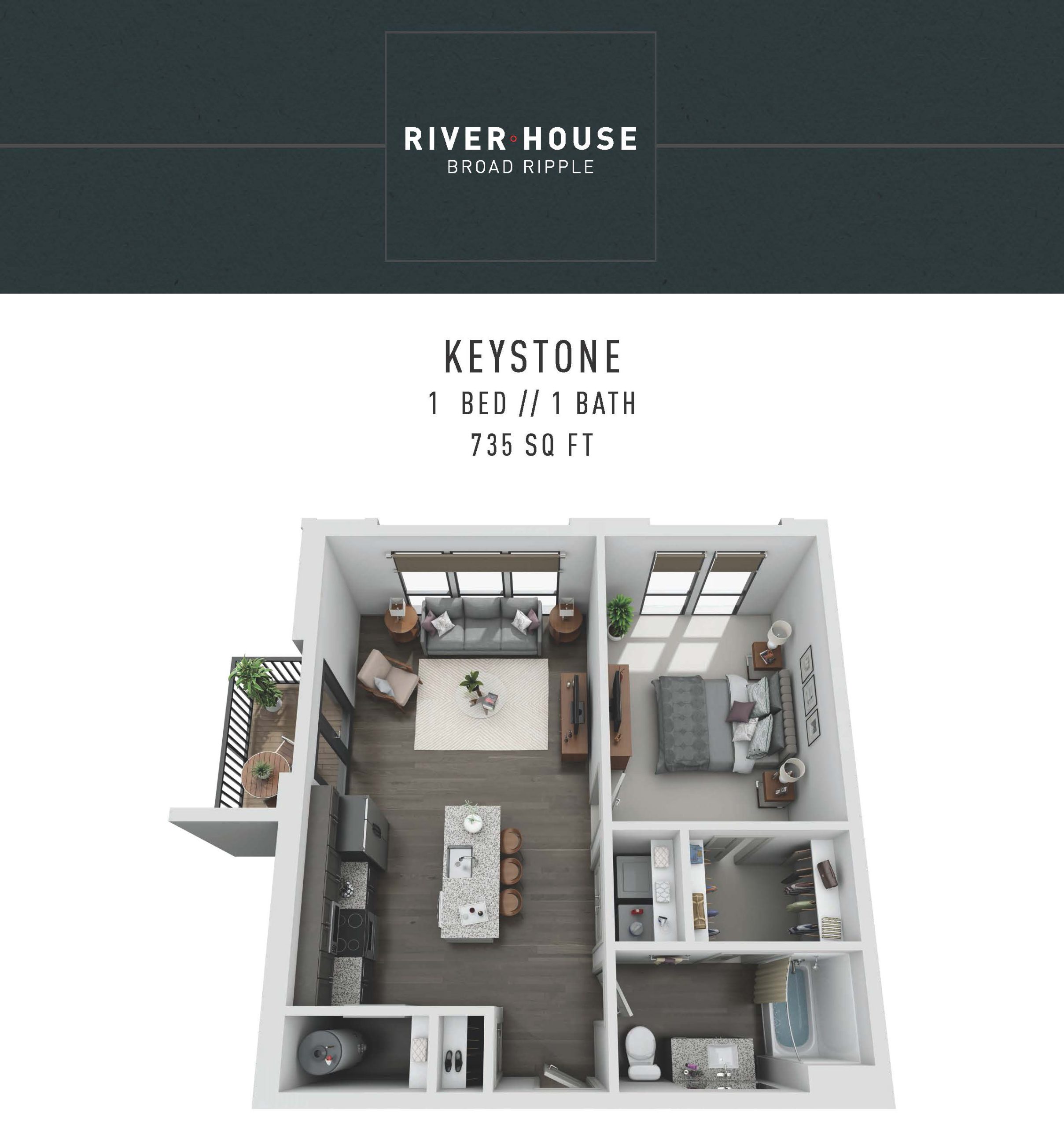 Apartment Floorplans in Indianapolis, IN | River House
